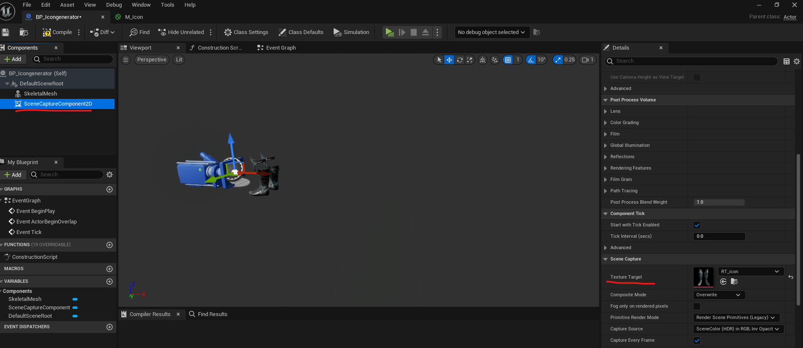 Unreal Engine : How To Create An Icon Of Any Mesh ( Complete Guide )